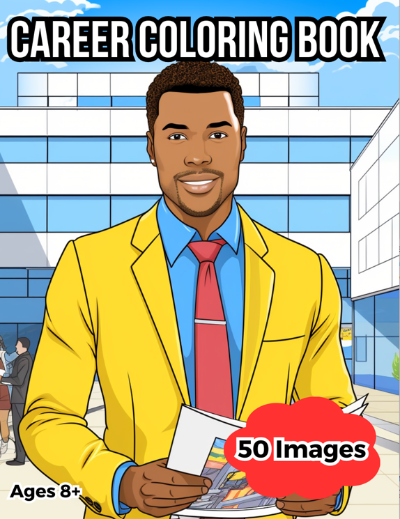 Career Coloring Book Download | 50 Images with English Phrasal Verb Ex ...